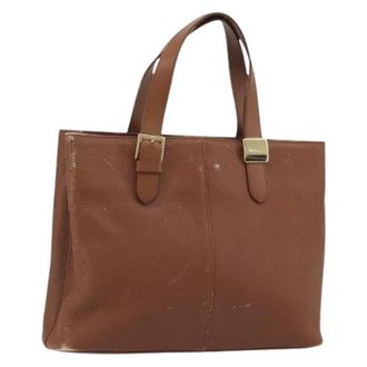 Burberry Sac &agrave; main vintage en cuir Pre-owned - Femme - Pre-owned - Brun - Taille: ONE Size