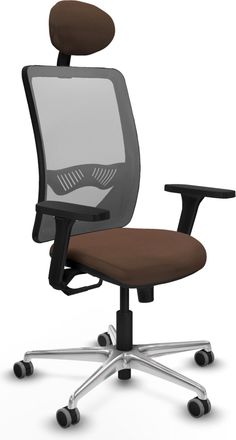Piqueras y Crespo Programmierstuhl Zulema mit 3D-Armen, h&ouml;henverstellbarer Lendenwirbelst&uuml;tze und festem Kopfteil, ausgestattet mit Sincro 3 Positionen und Schneidescha