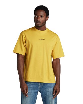 G-Star G-Star RAW Herren Center Chest Boxy T-Shirt, Gelb (dk Lemon D24780-C336-348), M