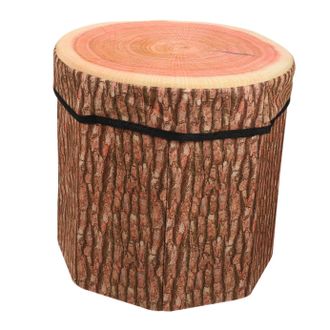 Pretyzoom Klappbarer Aufbewahrungshocker Holz Flanell Niedriger Kreativ Sitzhocker F&uuml;r Zuhause B&uuml;ro Schlafzimmer