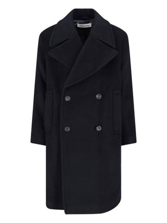 Sunflower Double-Breasted Wool Blend Coat