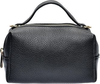 Isabella Rhea Schwarz Rindsledertasche