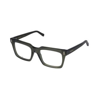 Ferragamo Femme, Accessoires, Vert, Taille: 53 MM Lunettes Transparentes Khaki Modèle Élégant