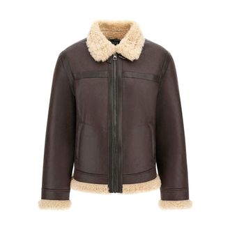 Guess Homme, Vestes, Brun, Taille: M Veste en imitation peau de mouton retourn&eacute;e