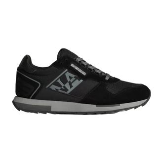 Napapijri Schwarze Ledersneaker Virtus - - Shoes - Herren - Schwarzk - 41 EU