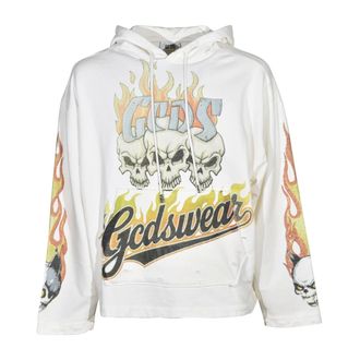 GCDS Gcds, Homme, Sweatshirts et sweats &agrave; capuche, Multicolore, Taille: S Sweat &agrave; capuche Imprim&eacute;