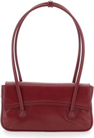 Margesherwood Smooth Leather Shoulder Bag - Red