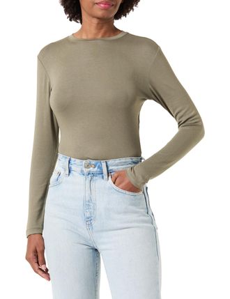 Vila VIALEXIA O-Neck L/S TOP - NOOS