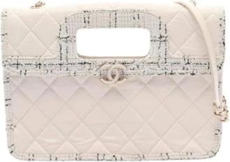 Chanel Sac &agrave; main vintage doccasion - Femme - Pre-owned - Blanc - Taille: ONE Size