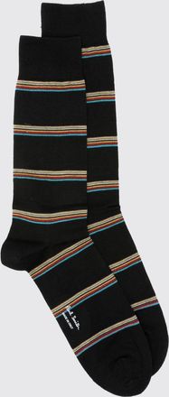Paul Smith Wadenhohe Socken mit bunten Streifen aus Bio-Baumwolle