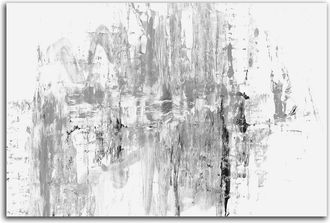 Paul Sinus Art Abstrakt007-120x80cm SCHWARZ-WEISS Bilder - Wandbild Kunstdruck in XXL Format - Fertig Aufgespannt - TOP - Leinwand - Wand Bild - Kunst Bild - Wandbil