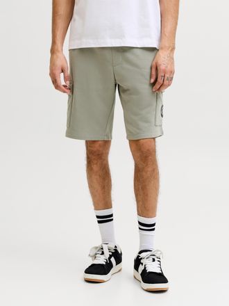Jack & Jones Sweatshorts JACK & JONES JPSTGORDON ALLIANCE SWEAT SHORTS, Herren, Gr. XS, N-Gr, vetiver, angeraute Sweatware, Obermaterial: 60% Baumwolle, 40% Polyes