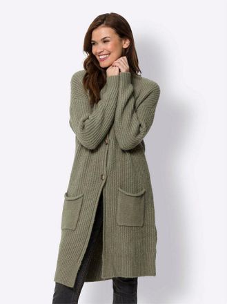 Heine Strickjacke Strickjacke Langarm Grobstrick