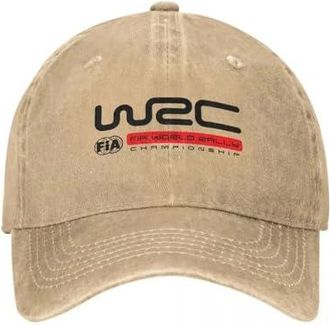 Generic Casquette Baseball Homme, Casquette WRC du Championnat du Monde des rallyes Bonnets Baseball Automobiles Racing d&eacute;lav&eacute;es d&eacute;pass&eacute;es Chapeau Golf Course