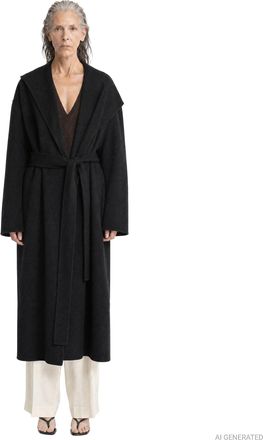 Toteme Hoodie Belted Coat