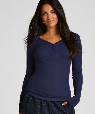 Hunkemöller Pyjamahemd Henley