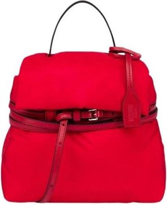Moschino Femme, Sacs, Rouge, Taille: ONE Size Tie Me Small Hand Bag