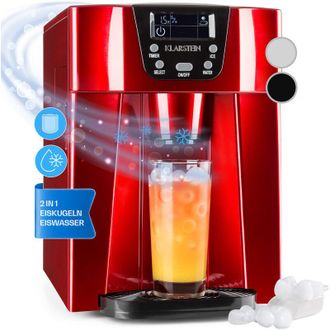 Klarstein Klarstein - Ice Volcano 2GR Machine &agrave; gla&ccedil;ons 2 Ltr led 12kg/24h - rouge