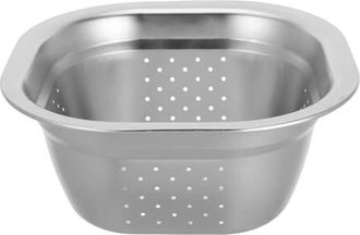Cabilock Passoire Carr&eacute;e En Acier Inoxydable 18/10 21Cm &Eacute;gouttoir &Agrave; L&eacute;gumes Et Fruits Bol De Cuisine Et Multifonctionnel