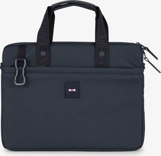 Eden Park Sacoche Ordinateur Portable Bleu Marine En Gomme 16 Old Ref