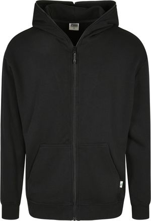 Urban Classics Herren Organic Full Zip Hoodie Kapuzenpullover, Schwarz, XXL