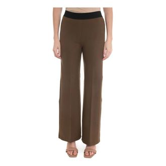 Seventy Ausgestellte Wollmischung mit elastischem Bund Hose - - Trousers - Damen - Braun - S