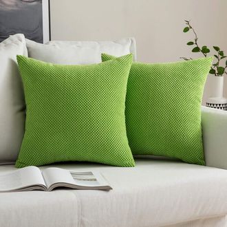 Miulee 2er Set Kissenbezüge Dekokissen Körnig Dekorativ Kissenbezug Kissenhülle Sofakissen Deko Bezug Weich Zierkissen Kissen für Wohnzimmer Schlafzimmer 50x