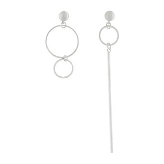 Dansk Copenhagen Asymmetrischer Ring-Ohrring - - Accessories - Damen - Grau - ONE SIZE