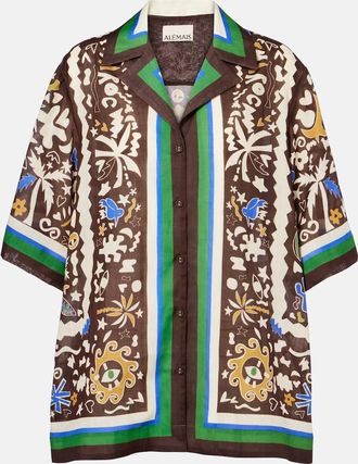 Alemais Alémais Bedrucktes Hemd Maroc aus Ramie