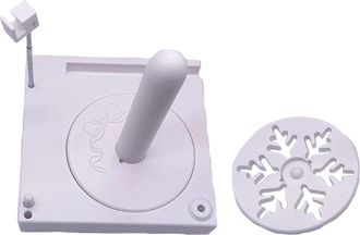 Generic Garnhalter H&auml;keln - Bambus-Spulenwender, ger&auml;uschloser drehbarer Kugelst&auml;nder, freih&auml;ndige mobile Ablage, kompakter Arbeitsplatz-Organizer | LoopCraft