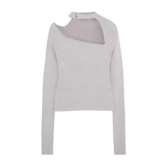 SIMKHAI Beiger Pullover mit Asymmetrischem Mockneck - - Knitwear - Damen - Beige - L