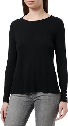 Only Onljulie Ls Life Loose O-Neck CC KNT Sweater, Noir, M Femme