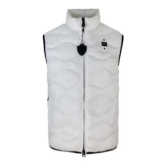 Blauer Homme, Vestes, Blanc, Taille: XL Vestes Blanches Rembourr&eacute;es &agrave; Fermeture &Eacute;clair