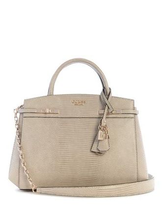 Guess sac &agrave; main sac &agrave; &eacute;paule bandouli&egrave;re Melinda Triple Compartment Satchel Light Taupe beige