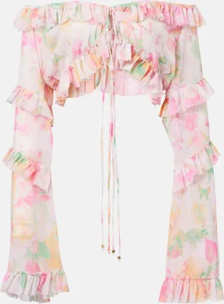 Bananhot Top court Anita &agrave; fleurs et volants