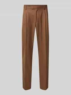 Mc Neal Slim Fit Hose in Flanell-Optik