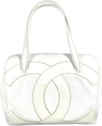 Chanel Pre-owned Vintage Shoulder Tote - Femme - Pre-owned - Blanc - Taille: ONE Size