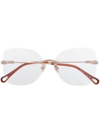 Chloé lunettes de vue à monture papillon - Tons neutres