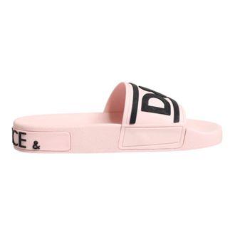 Dolce & Gabbana Beachwear Slides - - Shoes - Damen - Rosa - 35 EU