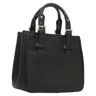 Burberry Pre-owned Cuir sacs-main - Femme - Pre-owned - Noir - Taille: ONE Size