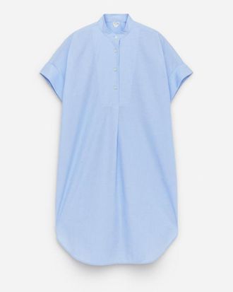 Arket Hemdkleid Aus Baumwolle -Blau