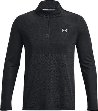 Under Armour Hommes Seamless Stride 1/4 Zip V&ecirc;tements De Course Haut Manches Longues Black - Noir M