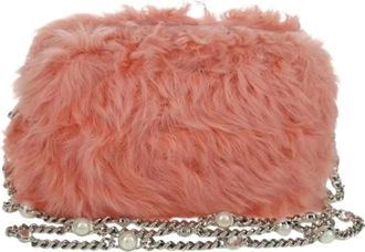 Miu Miu Sac bandouli&egrave;re en fourrure Pre-owned - Femme - Pre-owned - Rose - Taille: ONE Size