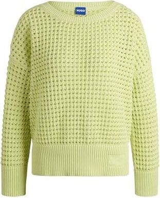 HUGO BOSS Sumeria_B 10270956 01 Pull tricoté, Bright Green329, XL Femme