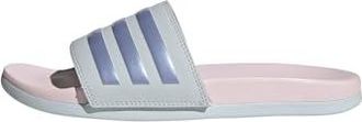 adidas Femme Adilette Comfort Slides Tongues, Halo Blue/Blue Spark Met. / Clear Pink, 38 EU