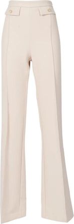 Elisabetta Franchi Femme, Pantalons, Blanc, Taille: 42 FR Pantalone
