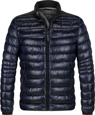 Milestone Herren Jacken blau Mikrofaser unifarben