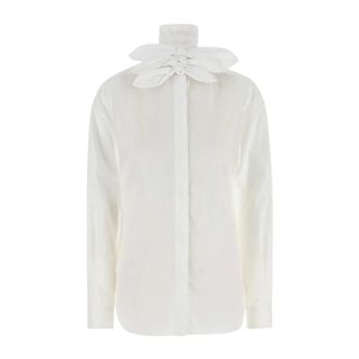 Moschino Hemd mit Schleifen-Detail aus Baumwolle - - Blouses & Shirts - Damen - Wei&szlig; - S