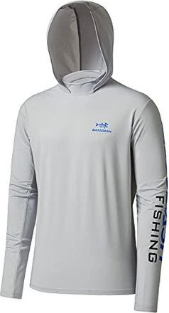 Bassdash Hommes Chemise à Capuche Protection Solaire Sweats à Capuche UPF50 + UV Pull à Capuche à Manches Longues pour la pêche en Plein air, Natation