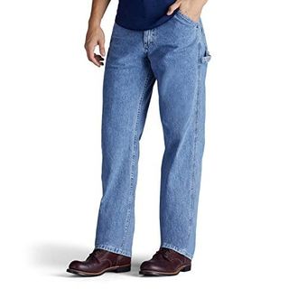 Lee Mens Dungarees Losse-Fit Carpenter Jean - 32W x 30L - Retro Stone